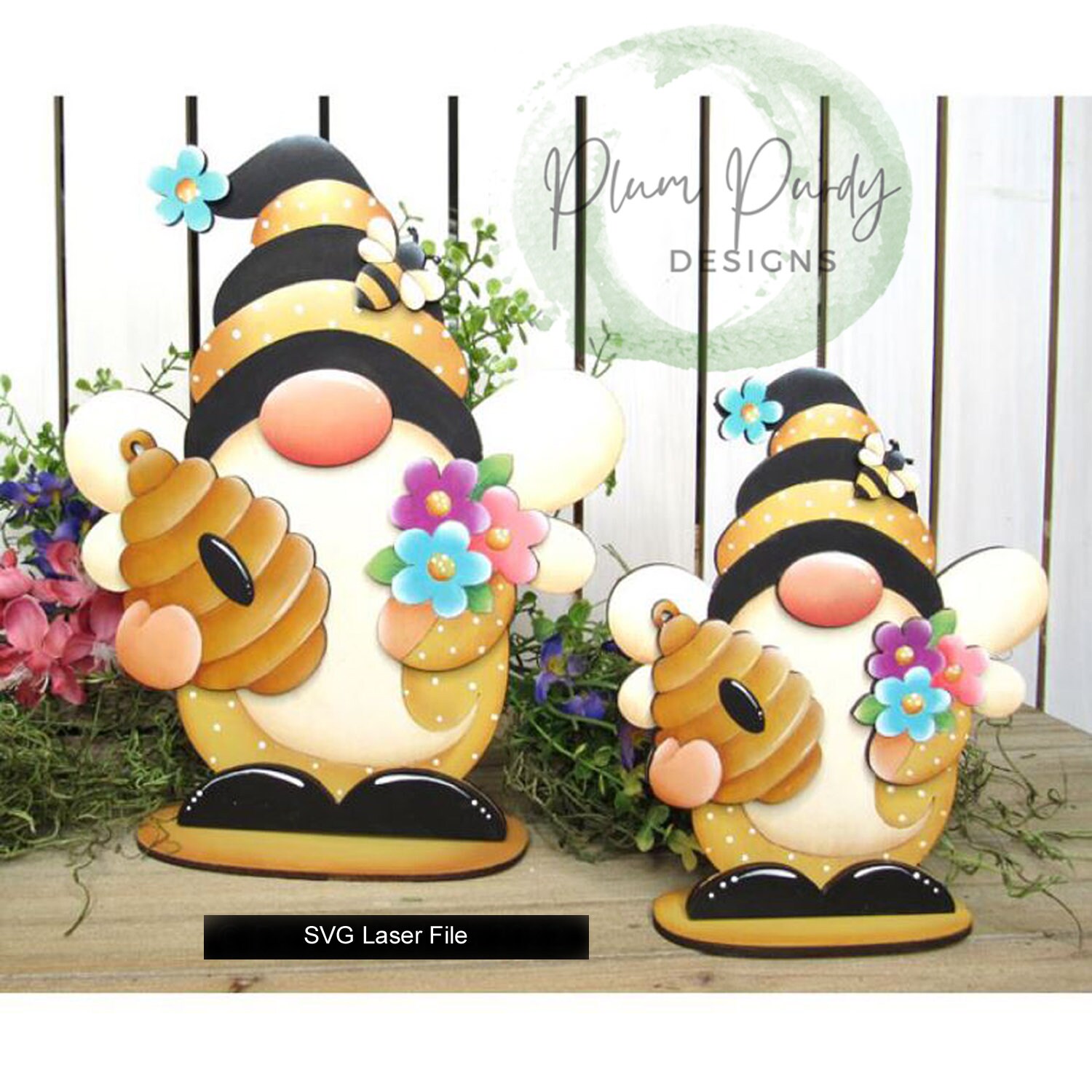 Bee Gnome Svg File, Laser Cut File, Bee Gnome Shelf Sitter, Bee SVG ...