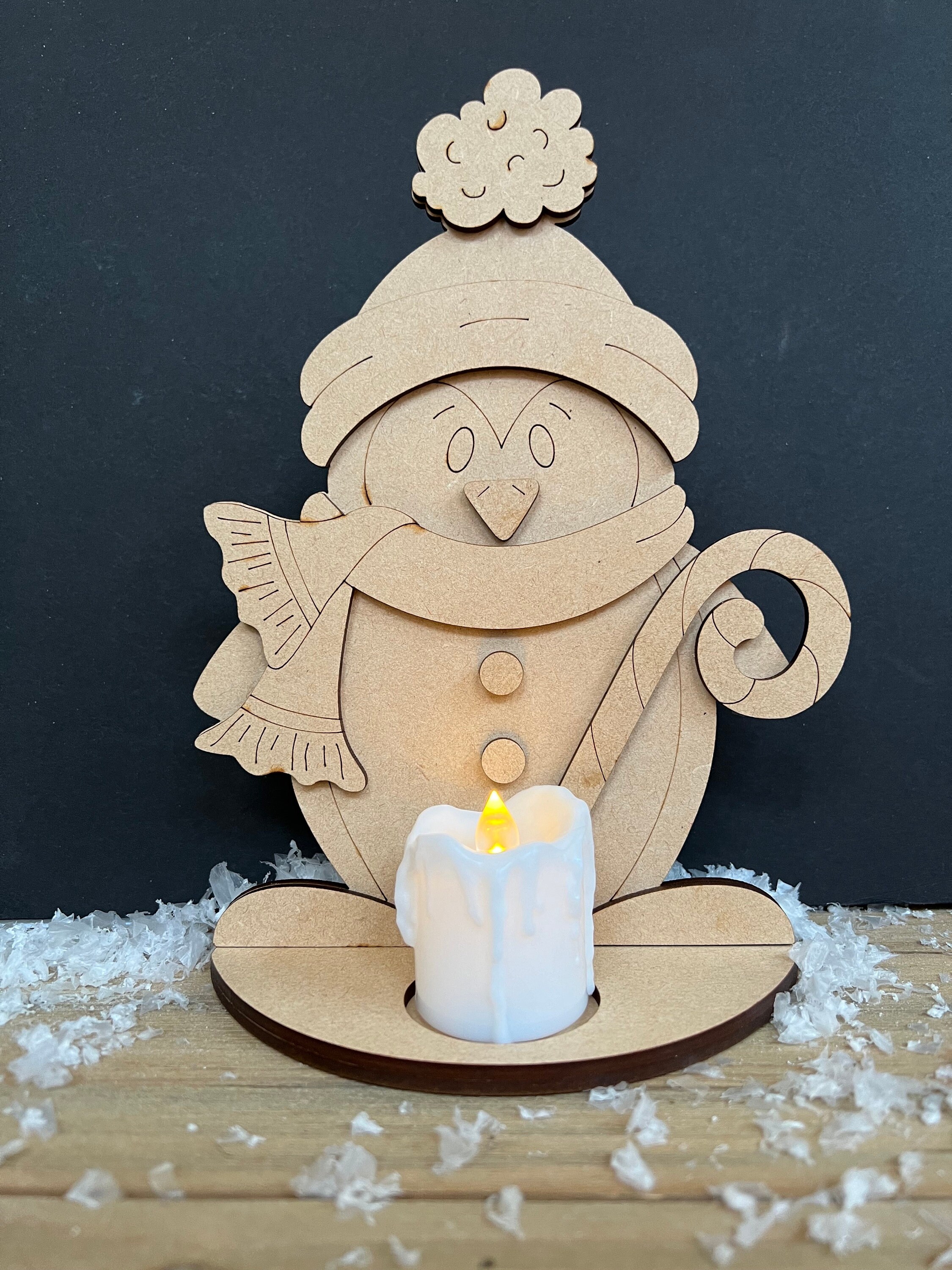 Penguin Shelf Sitter , Penguin Tea Light Shelf Sitter, Penguin Tier ...