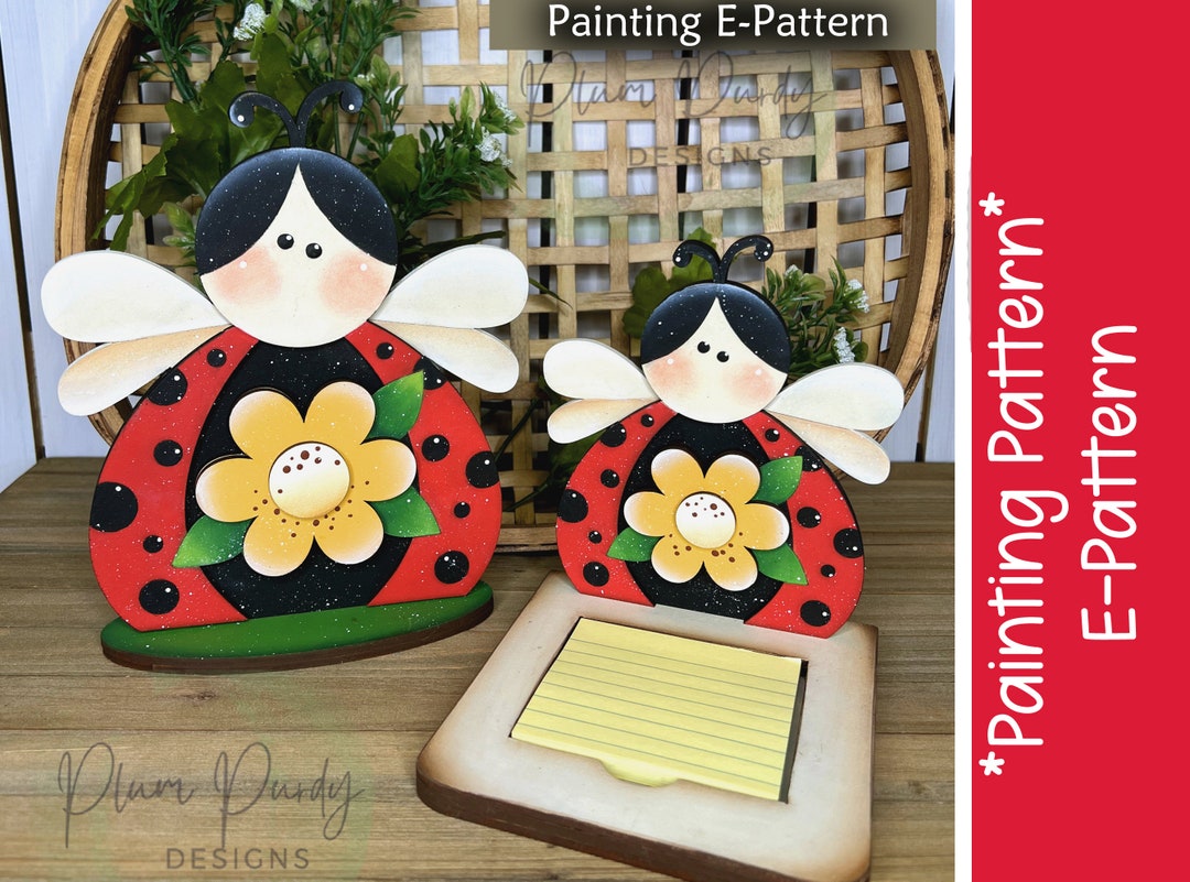 Ladybug Tole Painting Pattern, Ladybug E-pattern, Summer Painting E ...