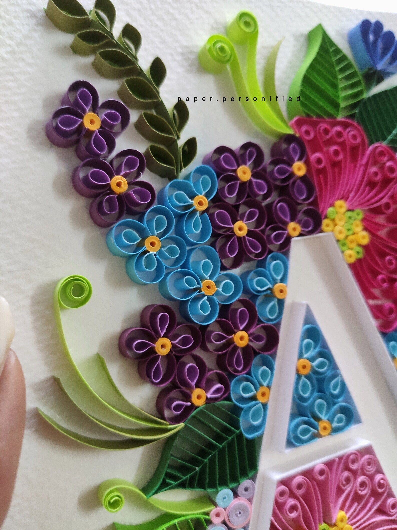Quilling Monogram Wall Art Personalised Gift for All | Etsy