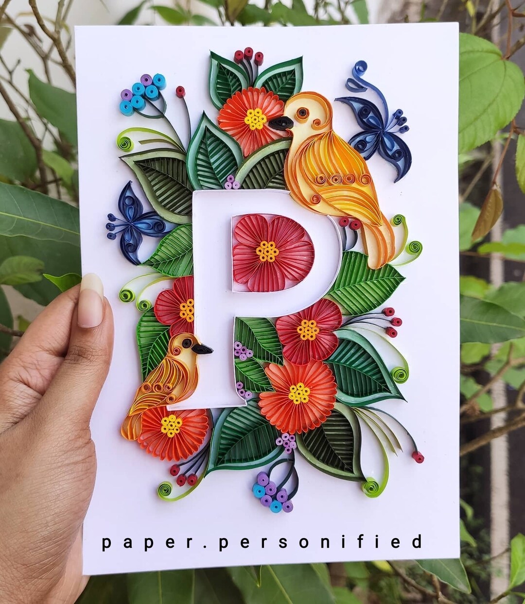 Quilling Customised Letters A to Z , Personalized Gift, Home Decor ...