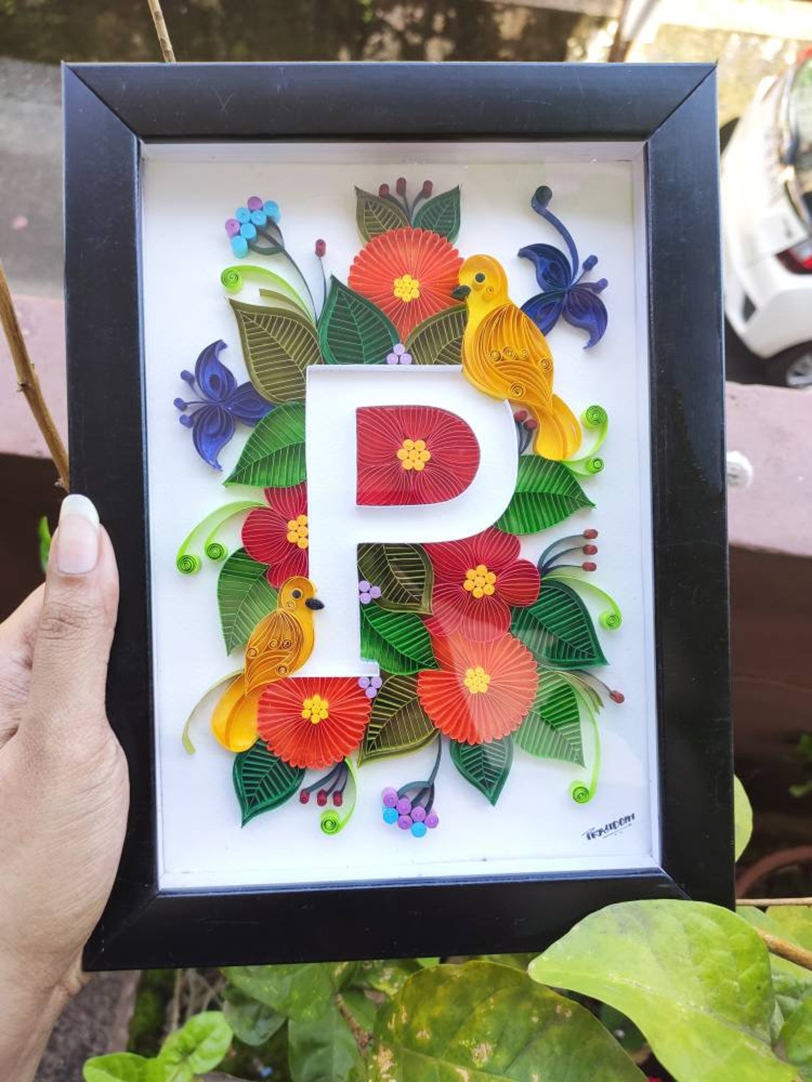 Quilling Customised Letters A to Z Personalized Gift Home - Etsy
