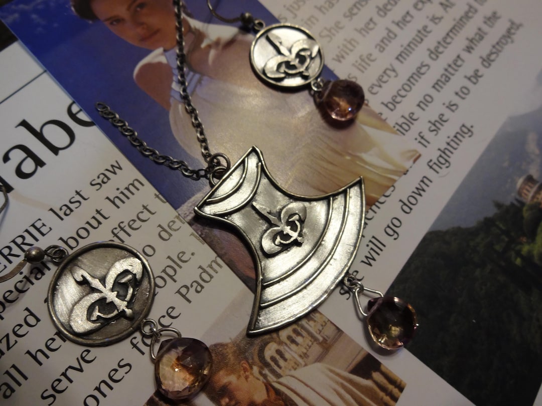 Padme Amidala Lake Dress Star Wars Necklace Earrings Sterling Naboo ...