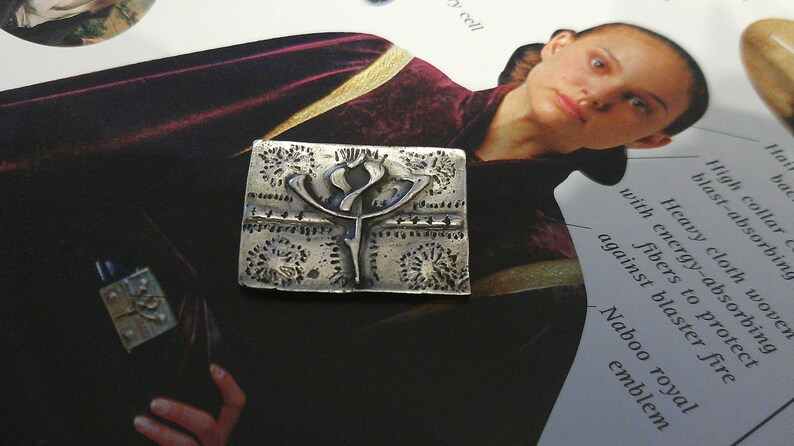 Padme Amidala Belt Buckle Replica Naboo Symbol Star Wars Sterling 925 ...