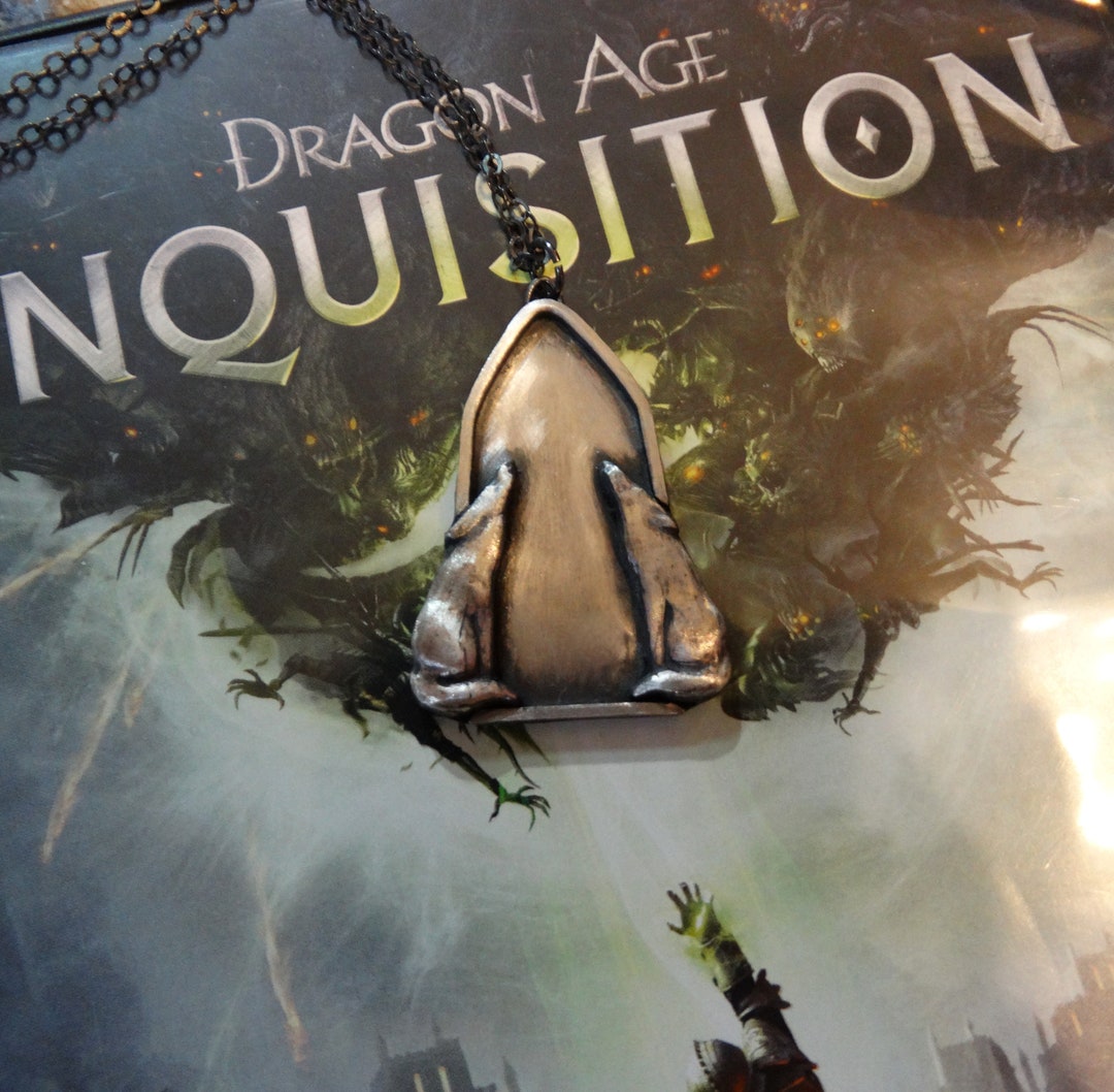 Dragon Age Solas Dread Wolf Eluvian Mirror Fen'harel Sterling Necklace ...
