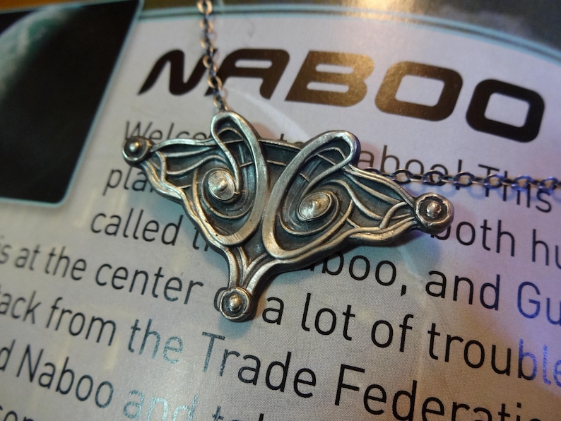 Padme Amidala Nightgown Brooch Replica Naboo Symbol Sterling 925 Star ...