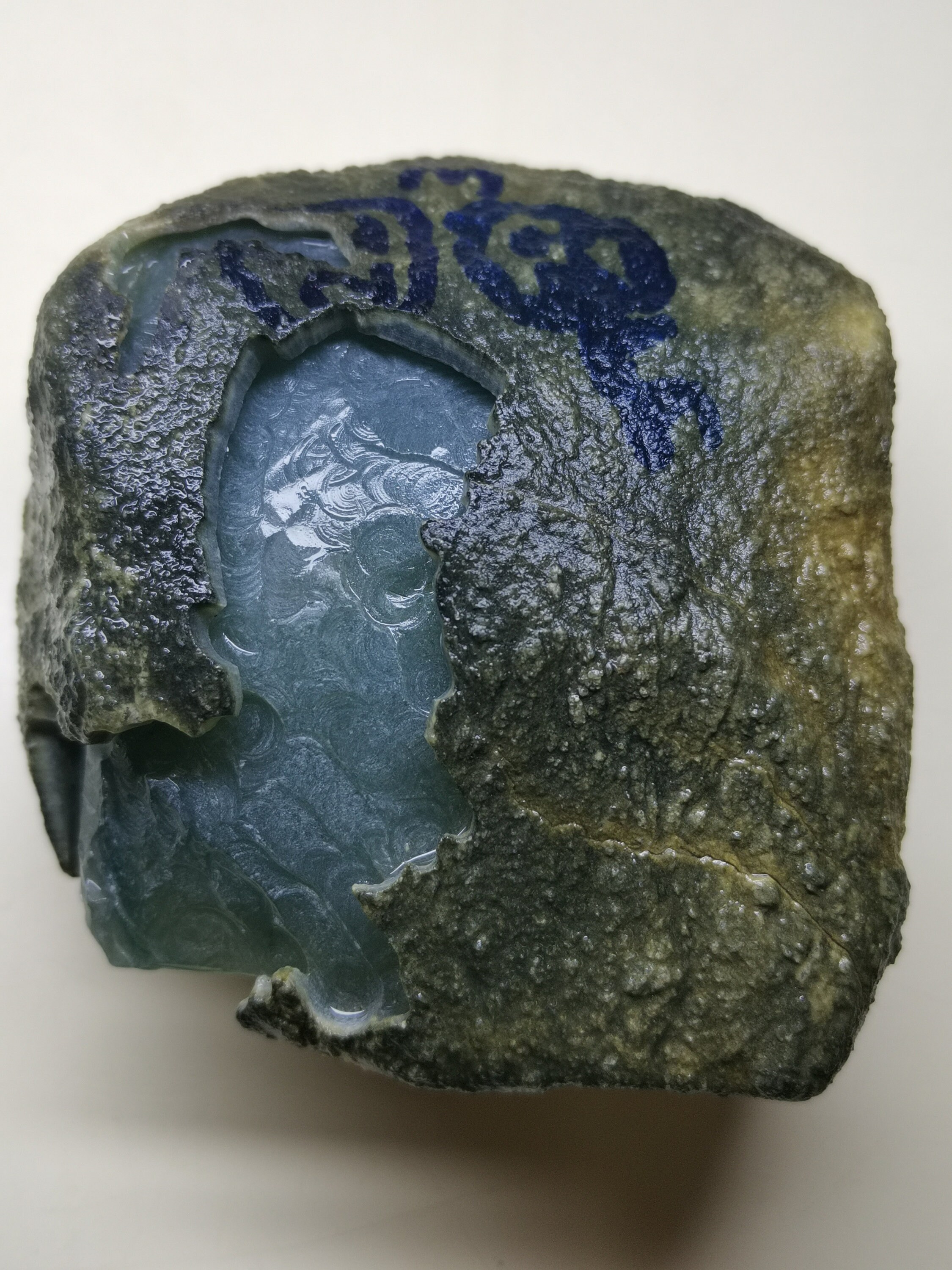 Glassy Light Green Natural Burma Jadeite Jade Rough Stone 523 Gram 2615 ...