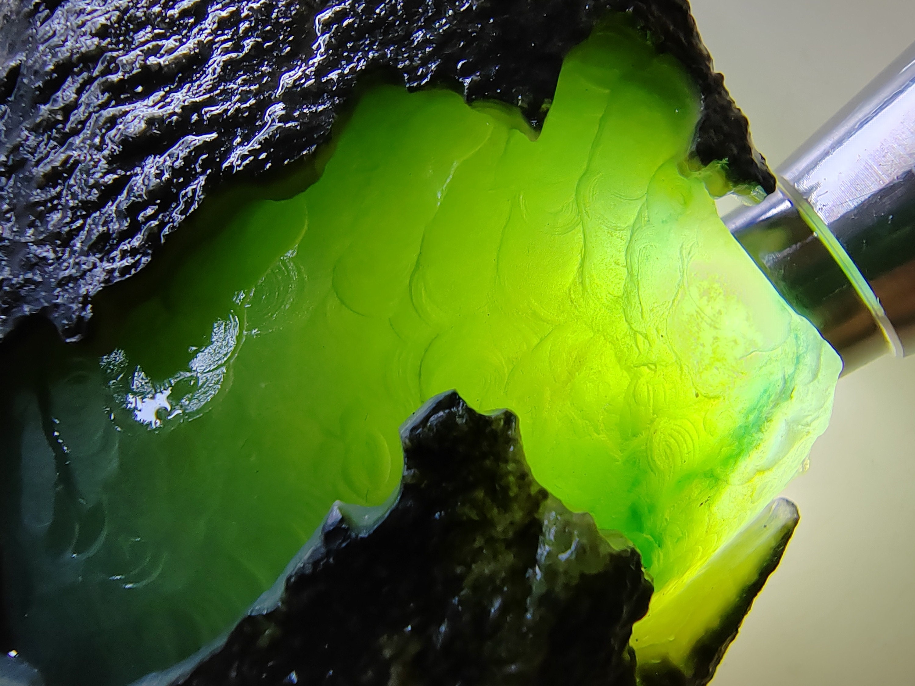 Glassy Light Green Natural Burma Type A Jadeite Jade Rough Stone # 523 ...