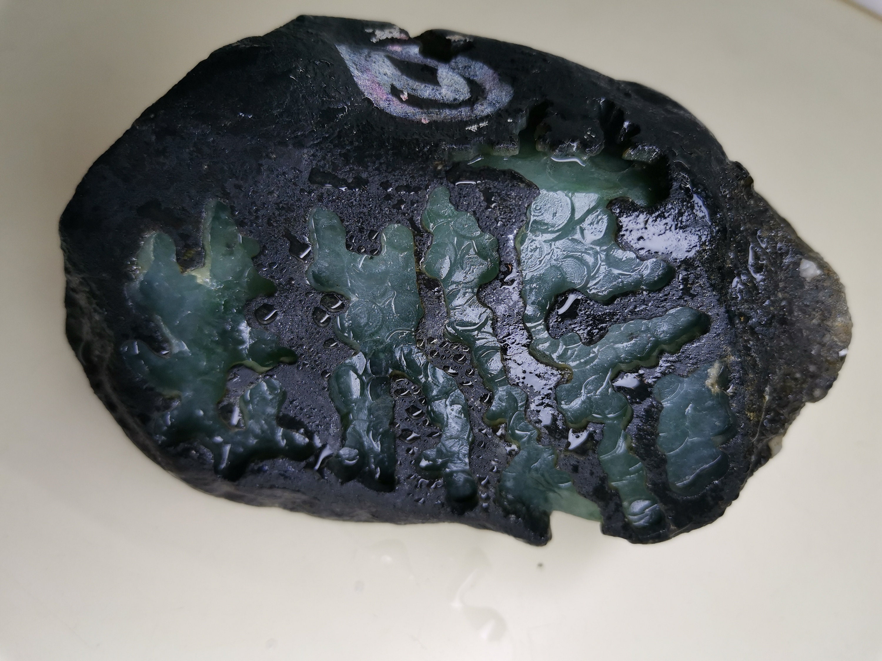 Icy Ice Green Natural Burma Jadeite Jade Rough Stone 741 Gram 3705 ...