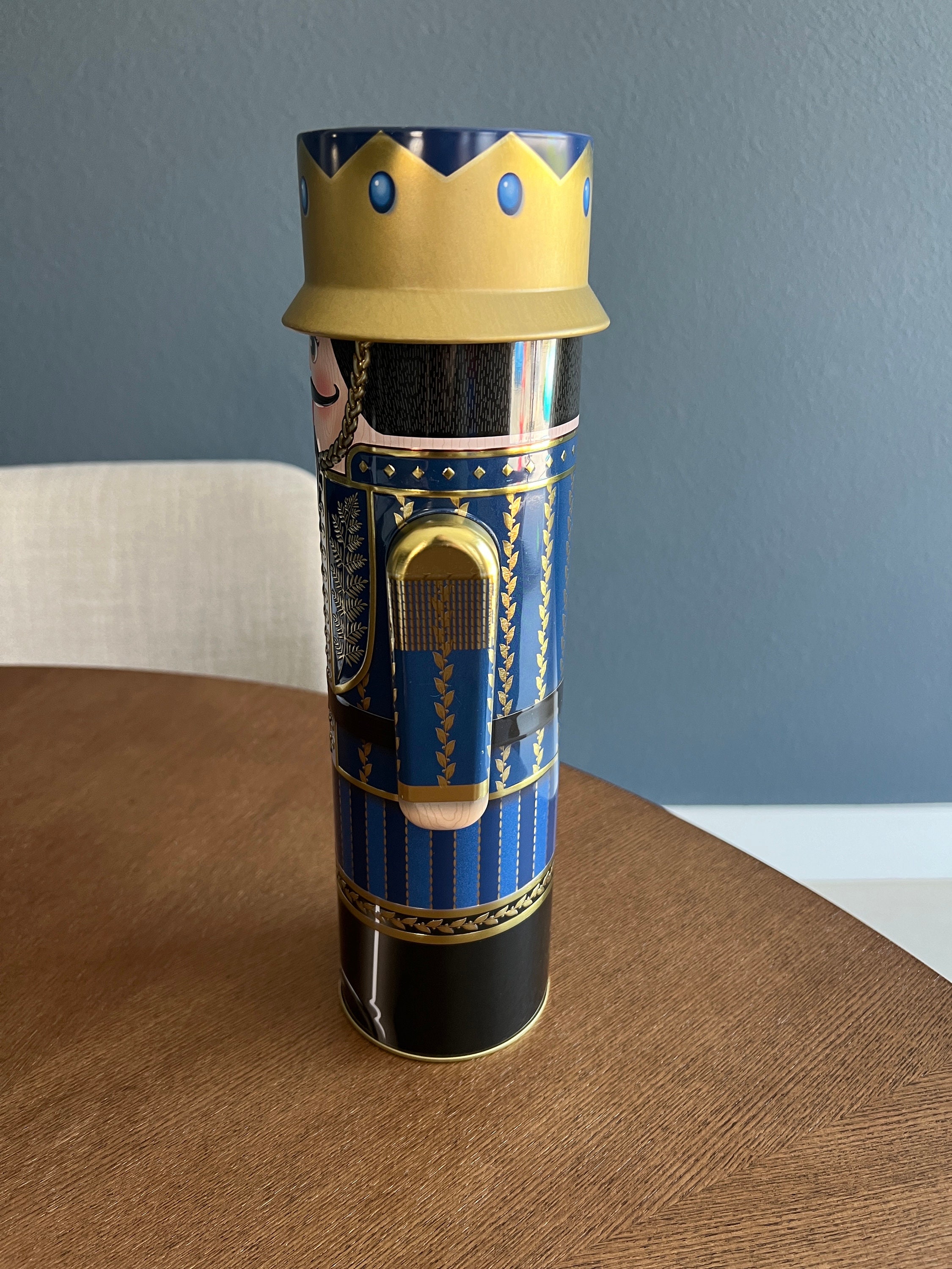 The Silver Crane Company Nutcracker Tins Empty 12 Tall Blue Tin Empty ...