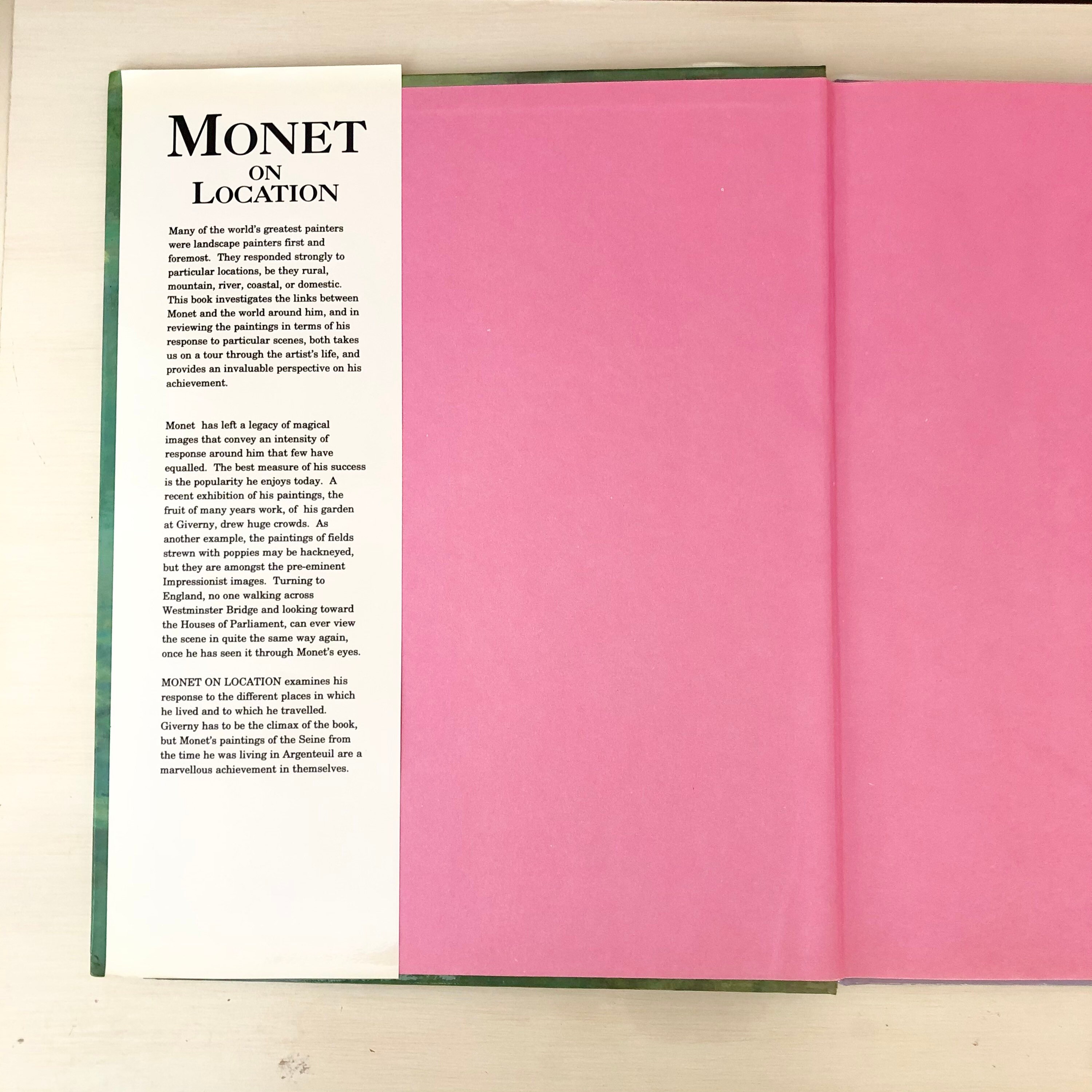 Monet Book Monet on Location by Denis Thomas Art Book Monet Art 1994 - Etsy