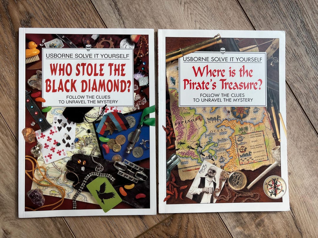 Usborne Solve It Yourself Mystery Books | Black Diamond, Pirate's ...