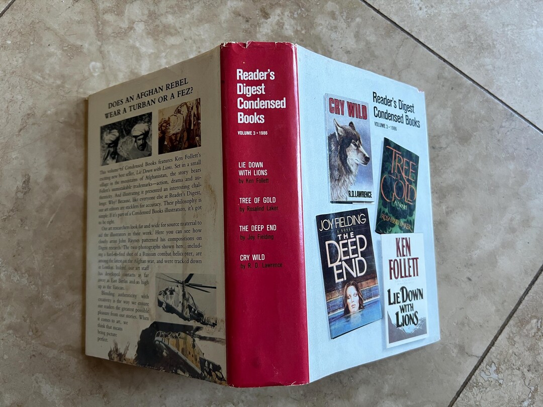 Readers Digest Condensed Books Hardcover With Dust Jacket Volume 3 1986 ...