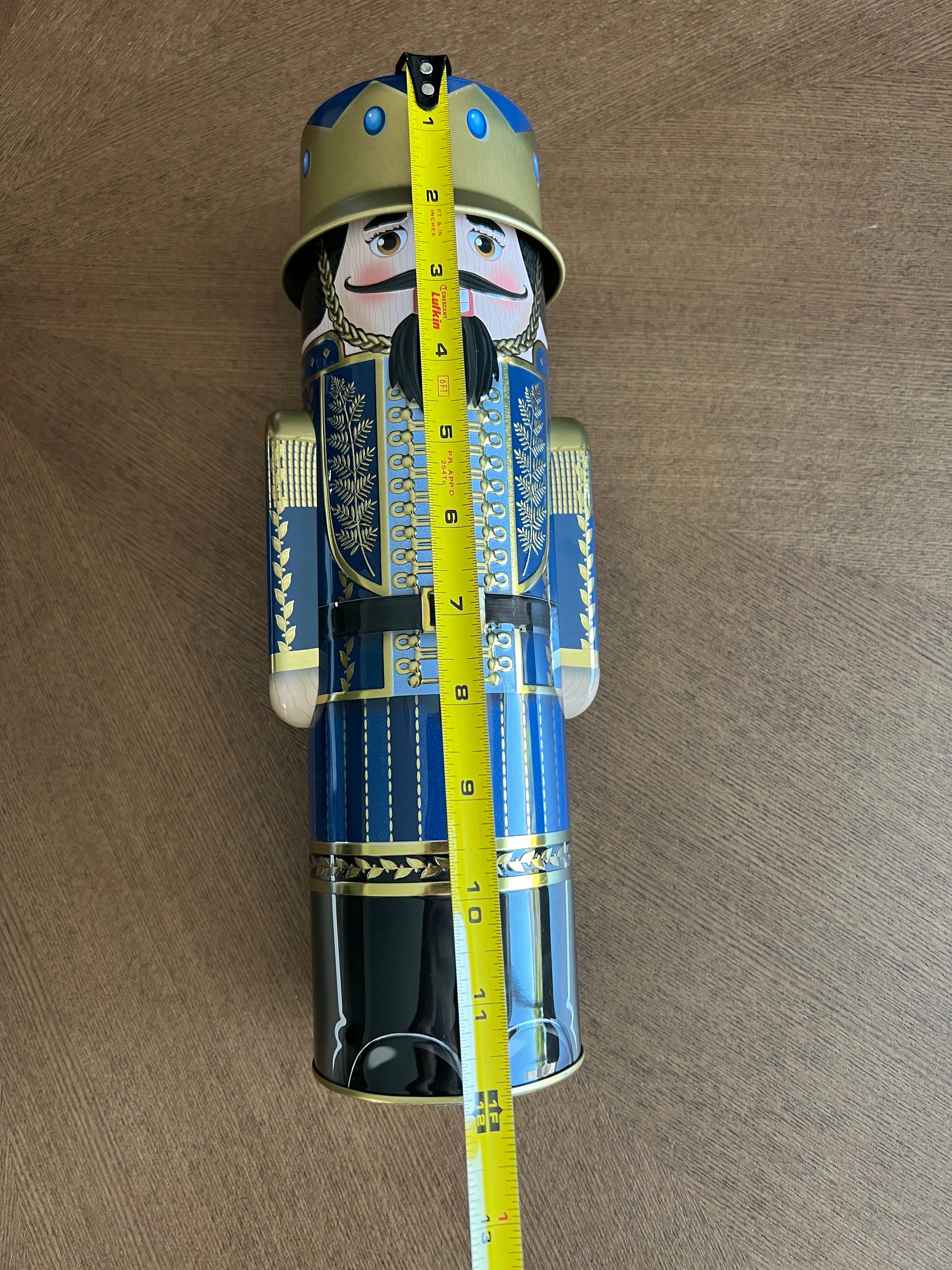 The Silver Crane Company Nutcracker Tins Empty 12 Tall Blue Tin Empty ...