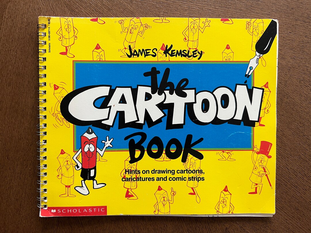 The Cartoon Book by James Kemsley Vintage Scholastic Book 1990 - Etsy