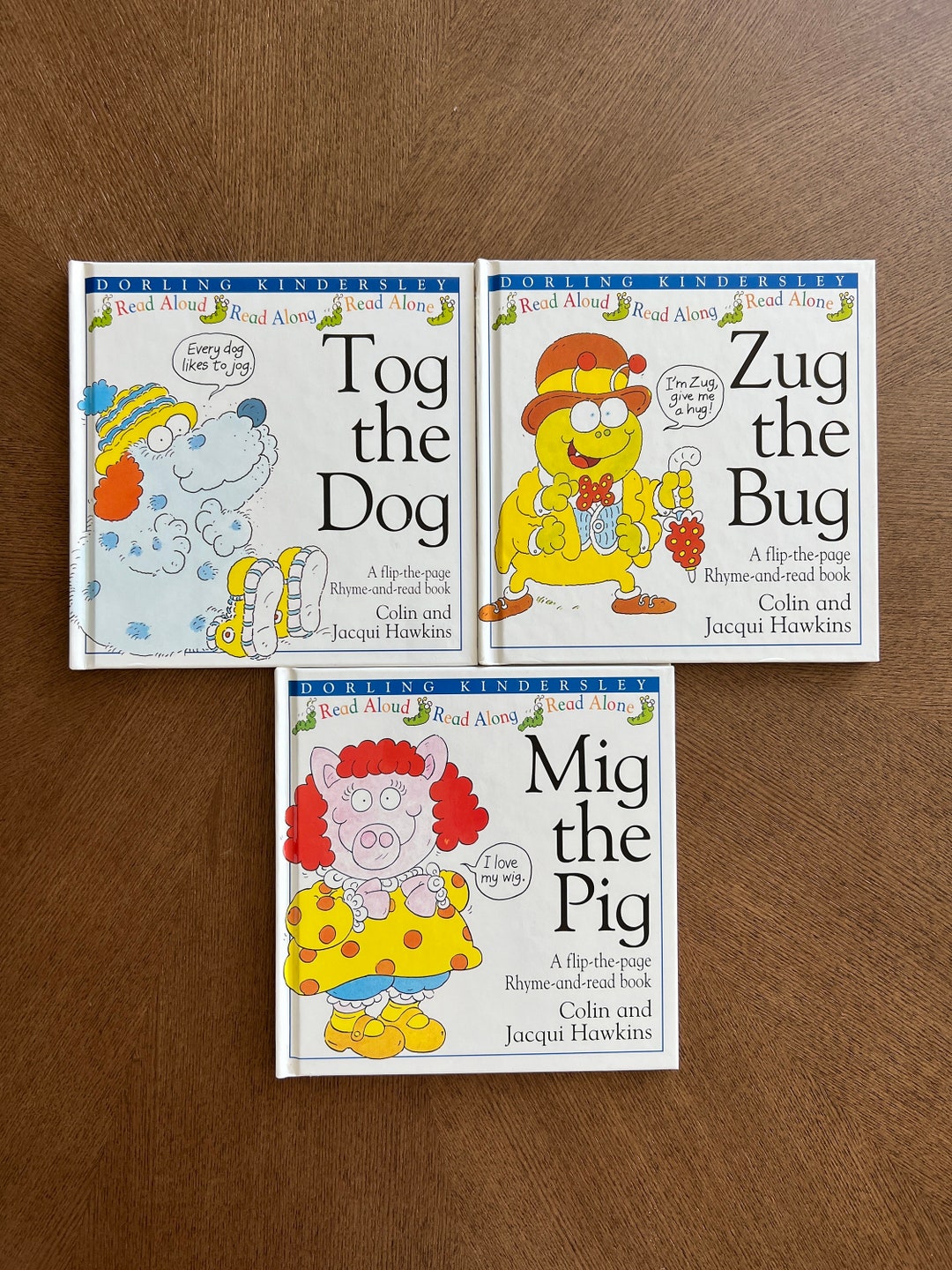 Vintage Children's Book Set, Rhyme and Read Books, Tog the Dog, Zug the ...