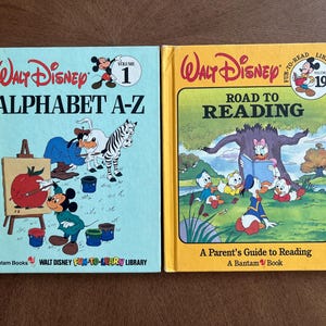 Walt Disney Book Set of 2 Road to Reading Fun to Learn Library ...
