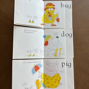 Vintage Children's Book Set, Rhyme and Read Books, Tog the Dog, Zug the ...