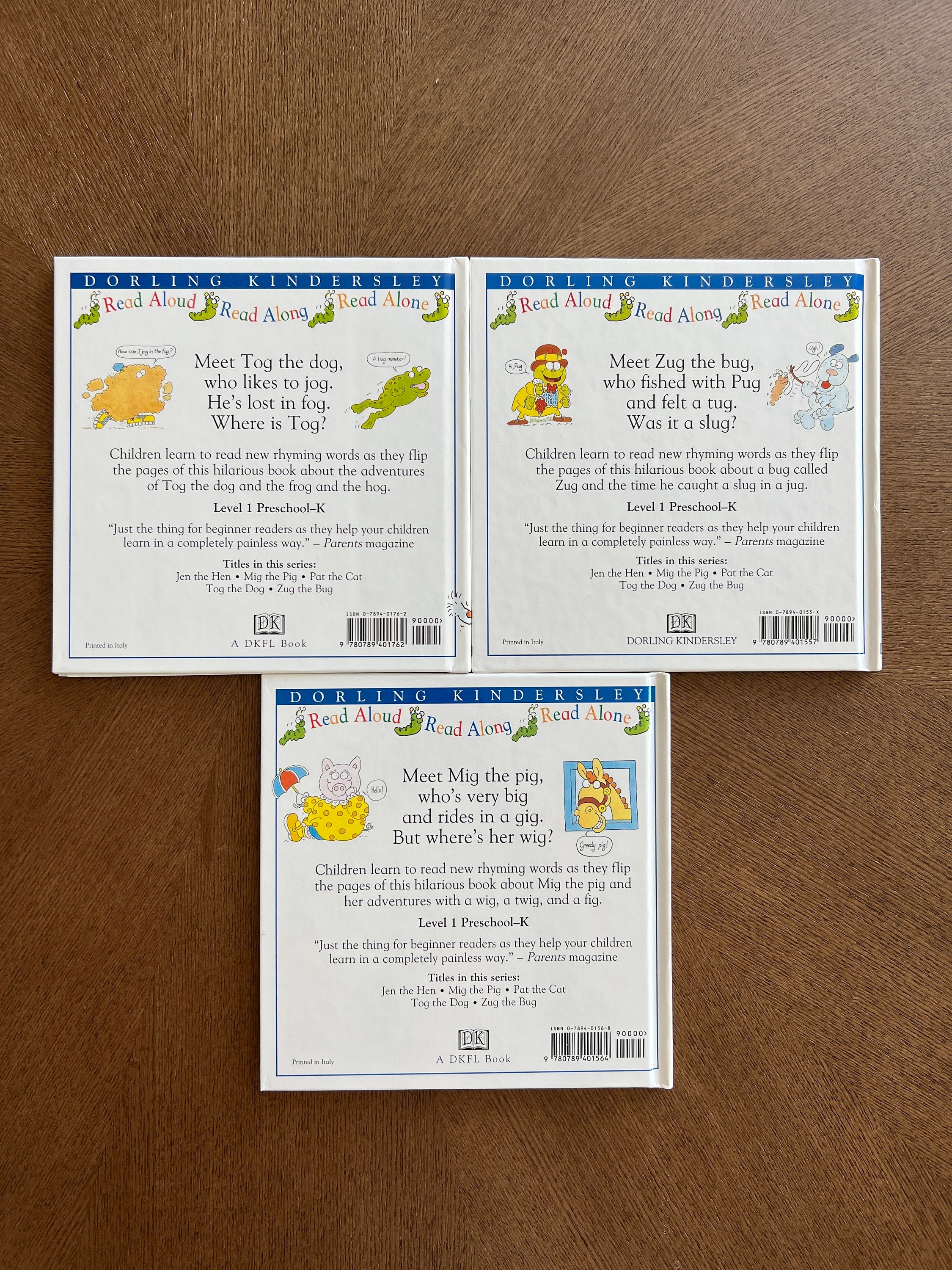 Vintage Children's Book Set, Rhyme and Read Books, Tog the Dog, Zug the ...