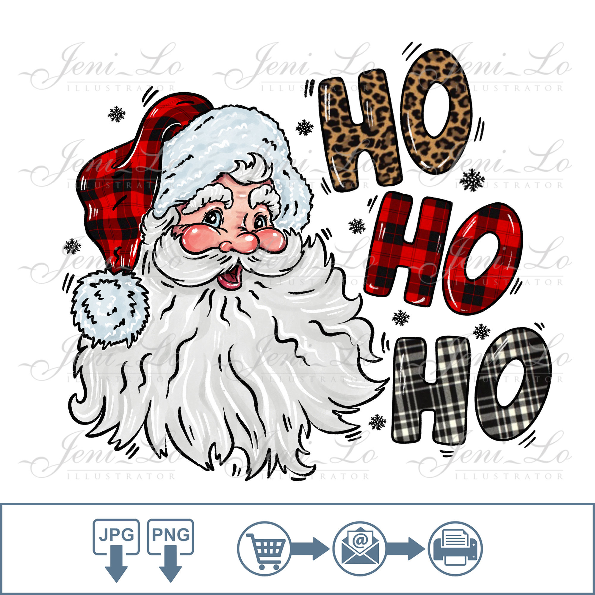 Santa Claus Ho Ho Ho PNG file funny Merry christmas | Etsy