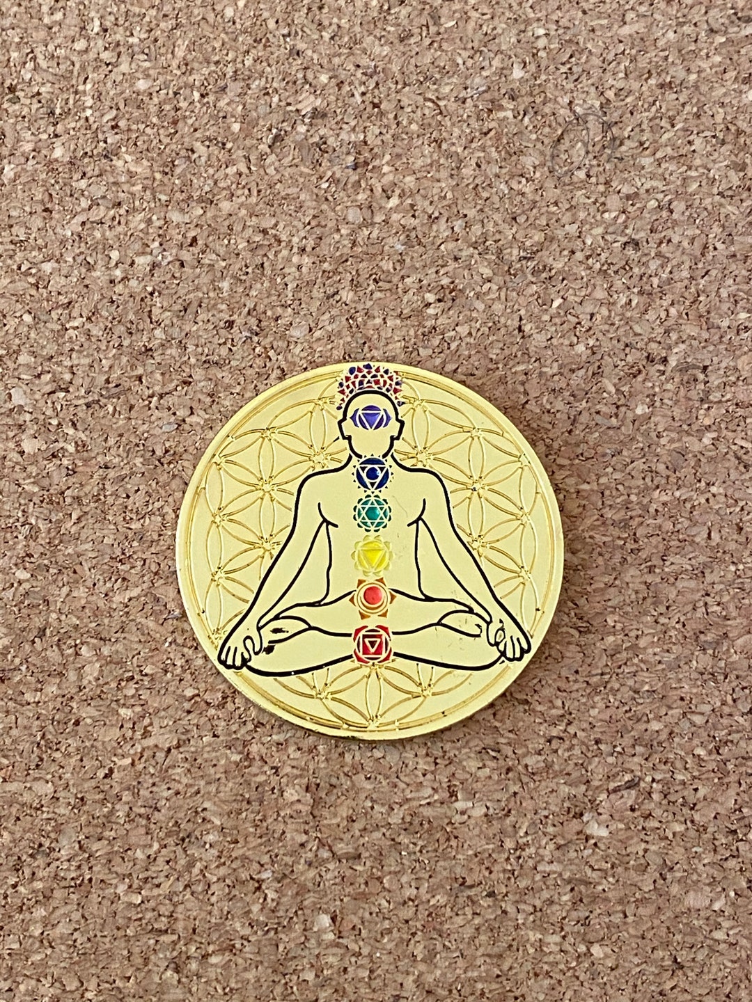 Chakra Gift Idea Chakra Hat Pin Double Back Post - Etsy