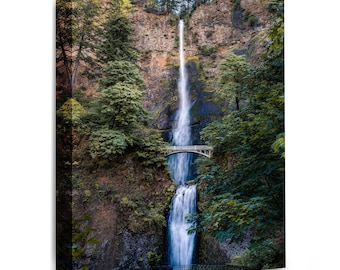 Waterfalls Art Print Multnomah Falls - Etsy