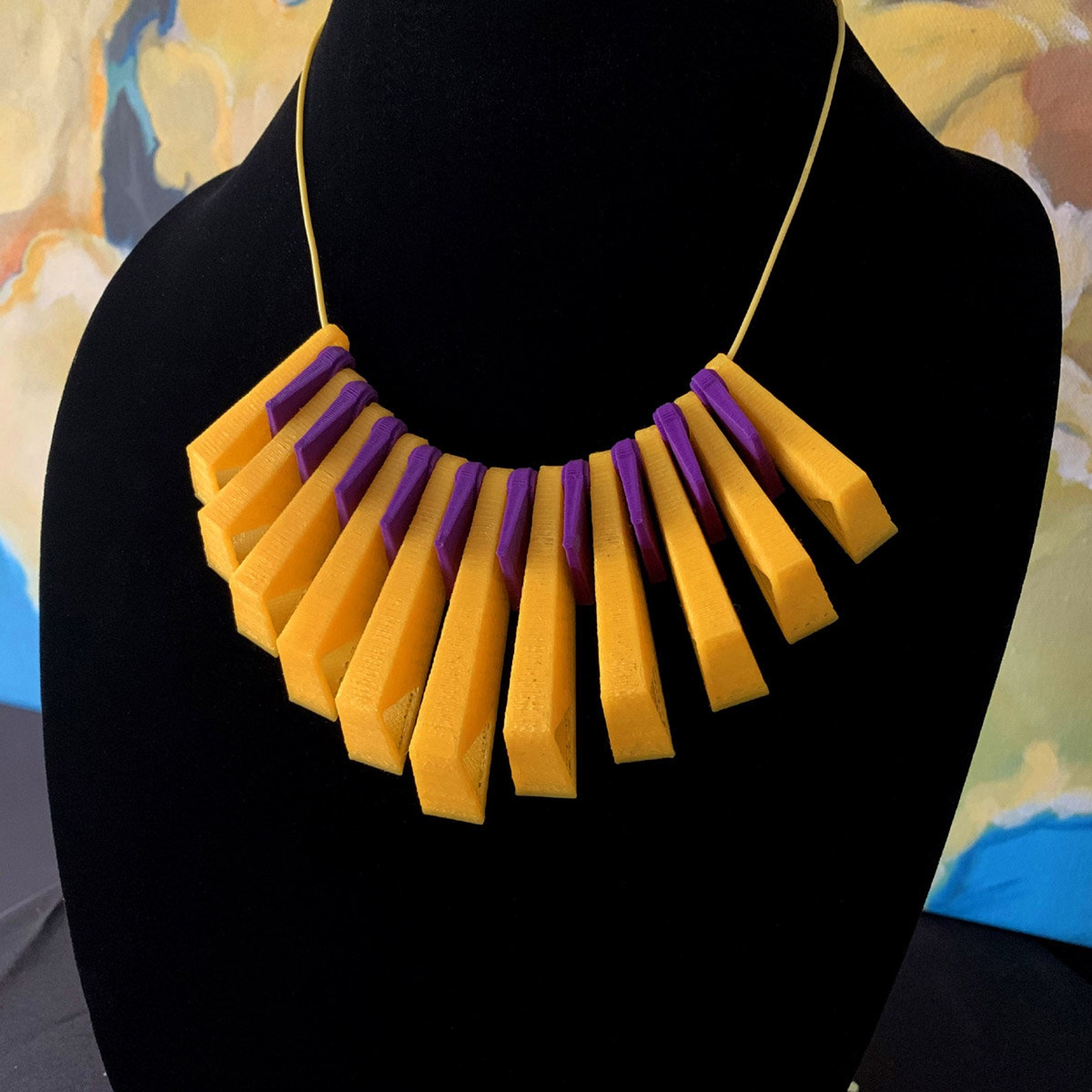 3D Printed Necklace: "baton Rouge" - Etsy