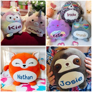 Personalised Squish Plush Toy / Plush Bunny / Squishy / Stuffed Animal ...