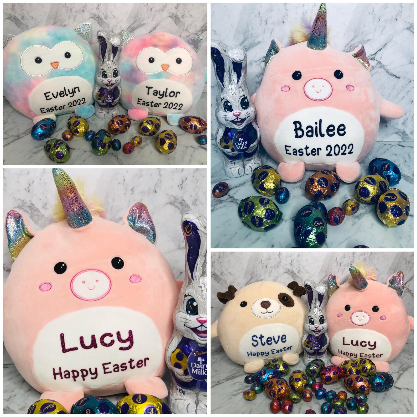 Personalised Squish Plush Toy / Plush Bunny / Squishy / Stuffed Animal ...
