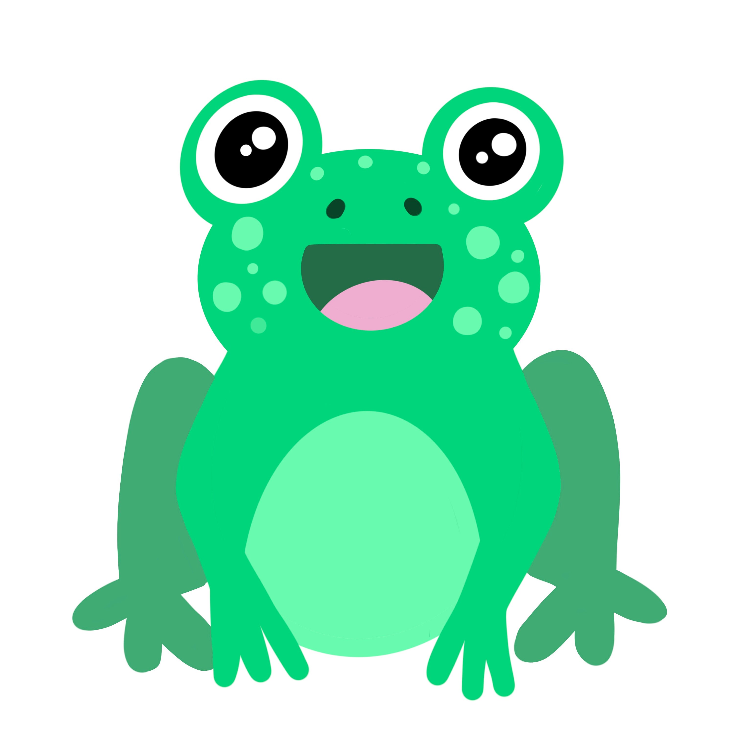 Lazy Frog Clip Art