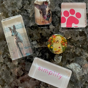 NEW Customized Glass Magnets Personalized With Your PHOTO or LOGO - Set ...