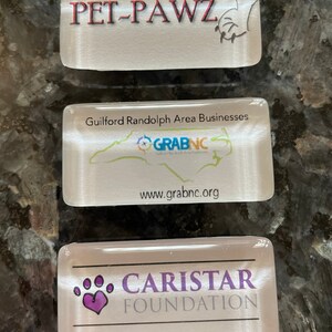 NEW Customized Glass Magnets Personalized With Your PHOTO or LOGO - Set ...