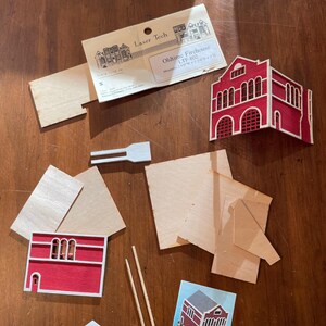 Firehouse Miniature Dollhouse Dolls Miniatures DIY Kit Laser Tech - Etsy