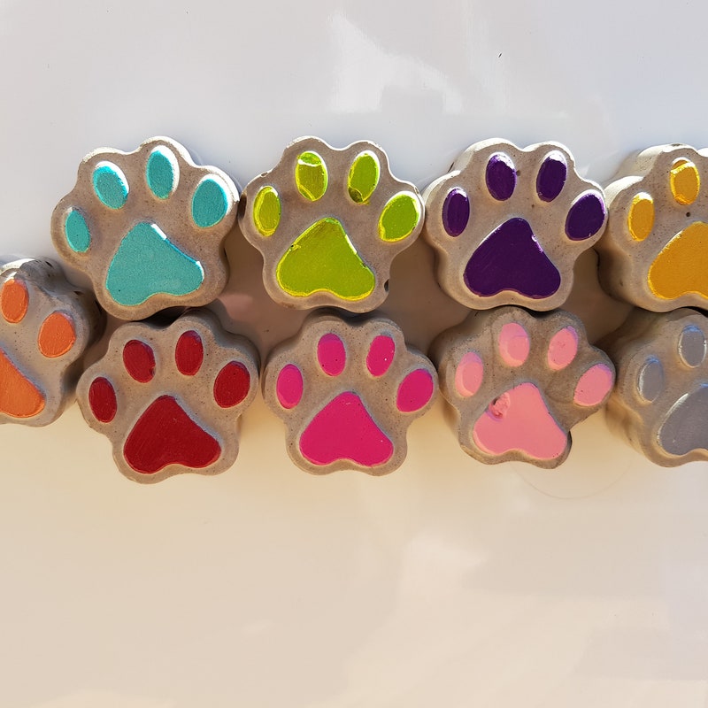 Paw Print Magnet - Etsy