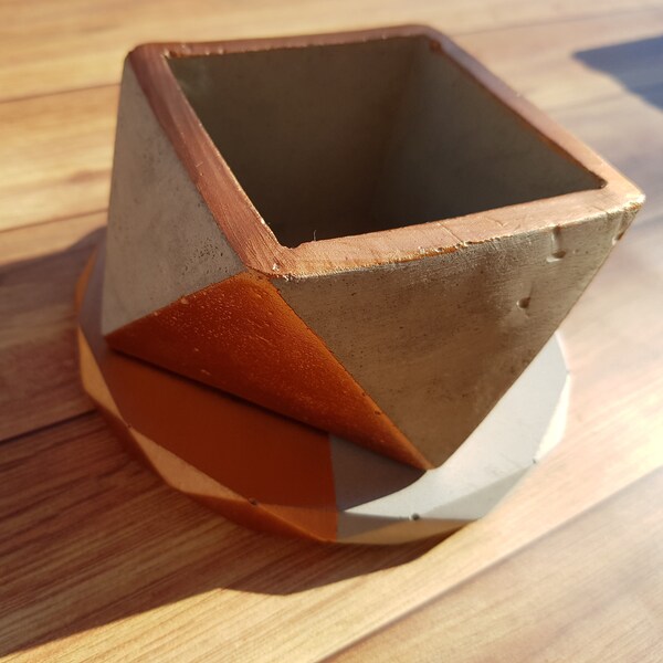 Geometric Planter - Etsy UK