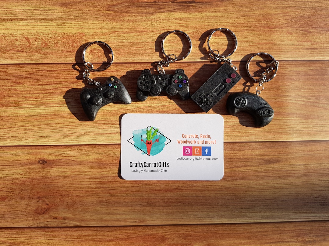 Resin Game Controller Keyring: Xbox, Playstation, Sega, NES - Etsy UK
