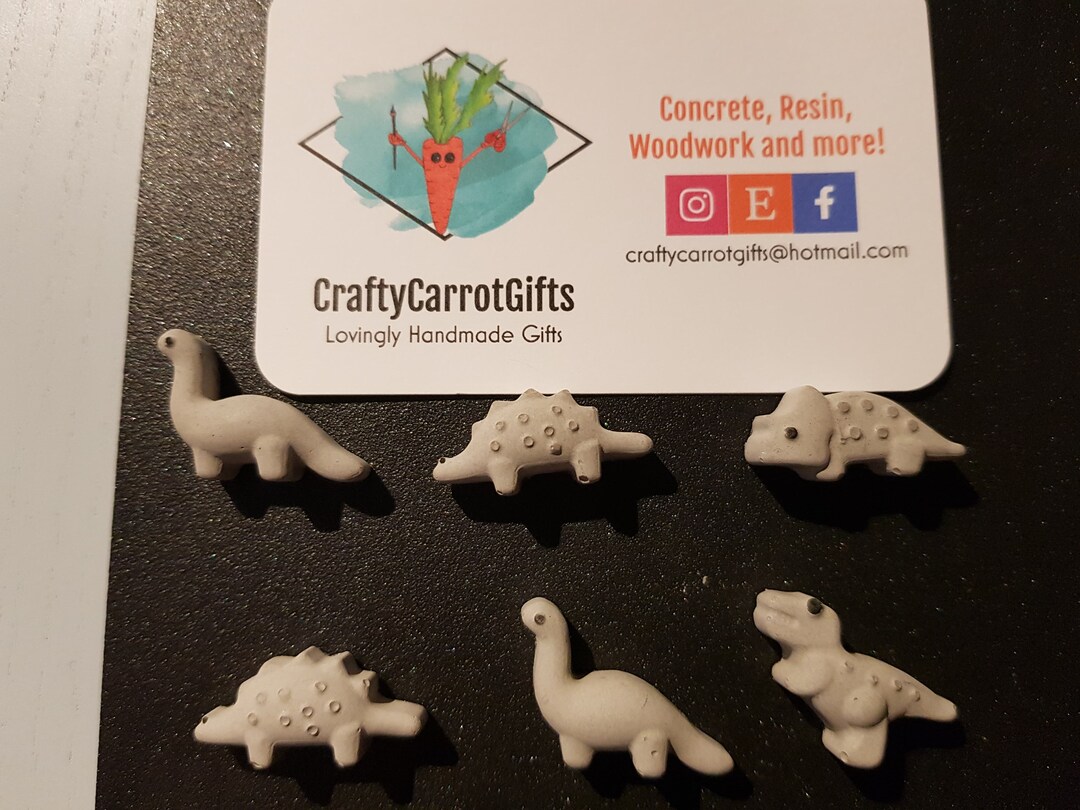 Handmade Miniature Dinosaur Fridge Magnets Set of 6 Cute - Etsy UK
