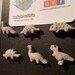 Handmade Miniature Dinosaur Fridge Magnets - Set of 6 - Cute, Fun ...
