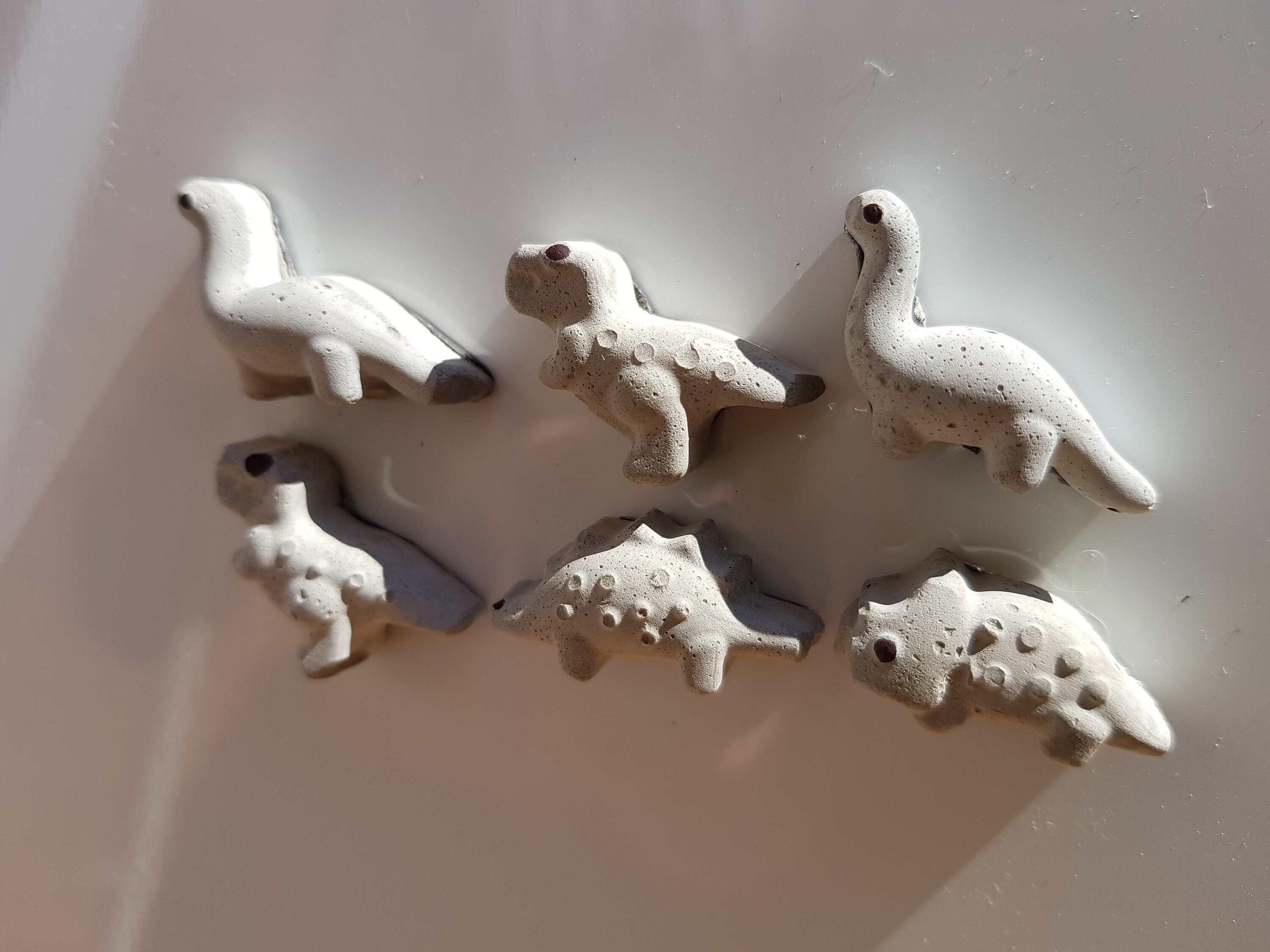 Handmade Miniature Dinosaur Fridge Magnets Set of 6 Cute - Etsy UK