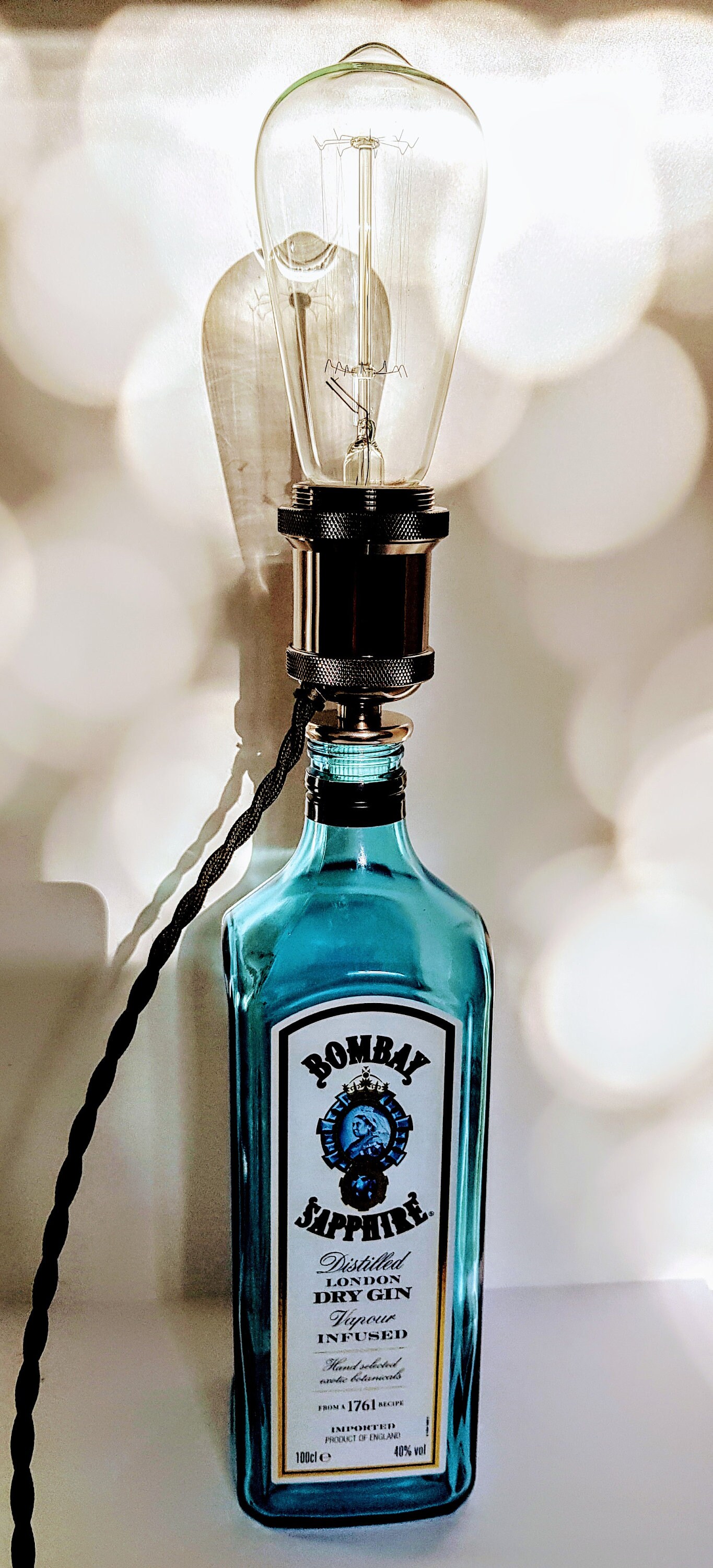 DIY Lamp Kits No Drilling Required Bottle Lamp Unique | Etsy