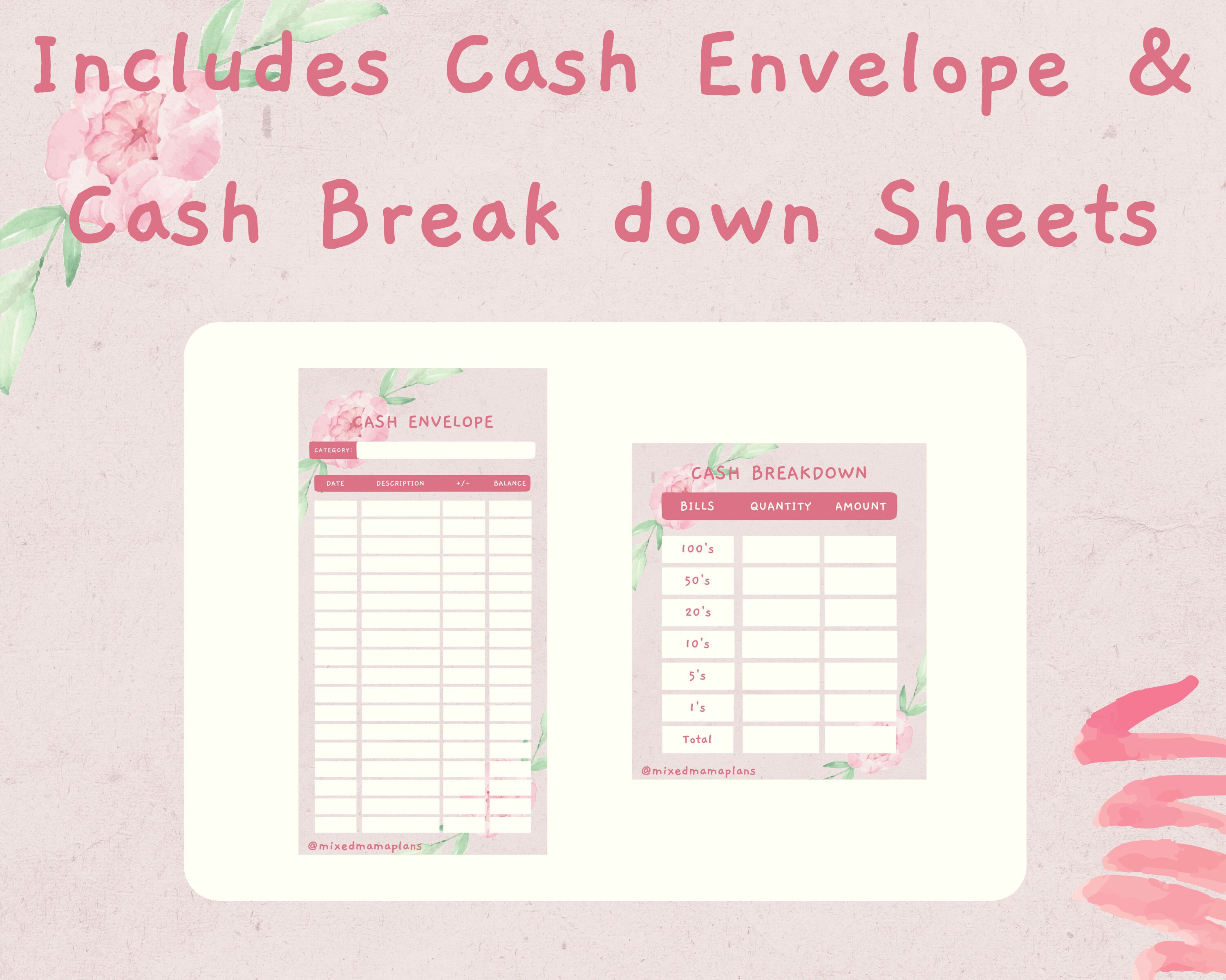 Pink Budget Printables (budget Binder Starter Kit) - Etsy