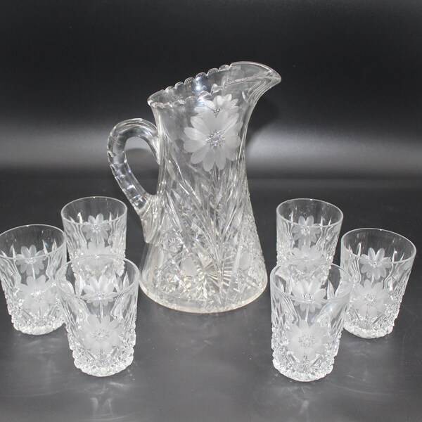 American Brilliant Cut Glass - Etsy