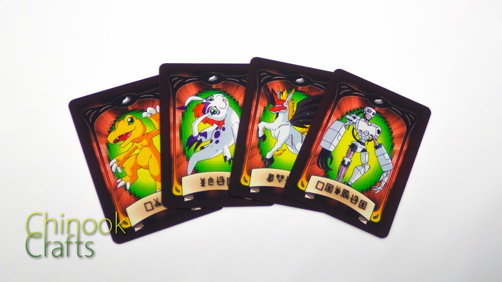 Digimon Gate Cards Complete Set of 10 Cards | Etsy