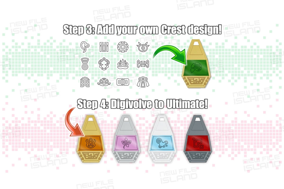 Custom Digimon Tag and Crest - Etsy Canada