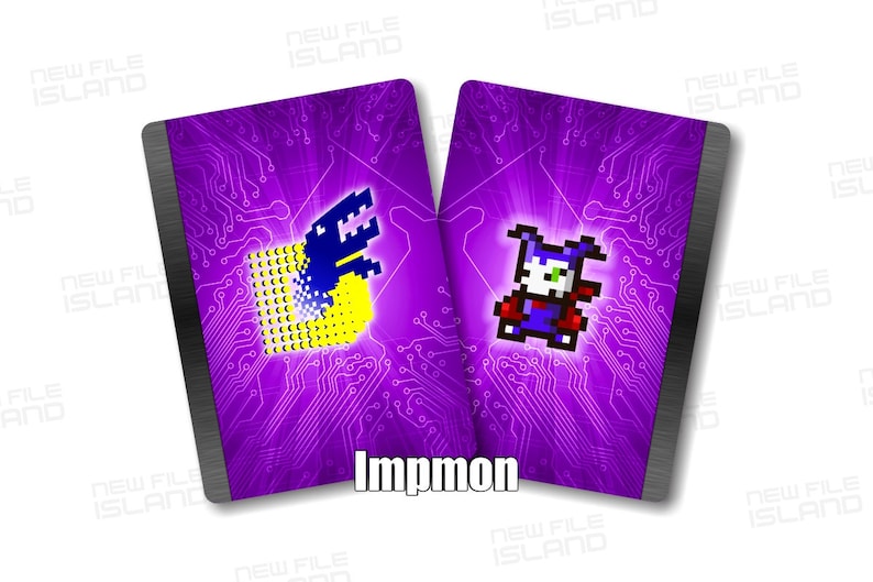 Impmon / Mako & Ai Digimon Tamers blue Card - Etsy Canada