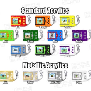 Digimon Virtual Pet Lasercut Keychain - Etsy