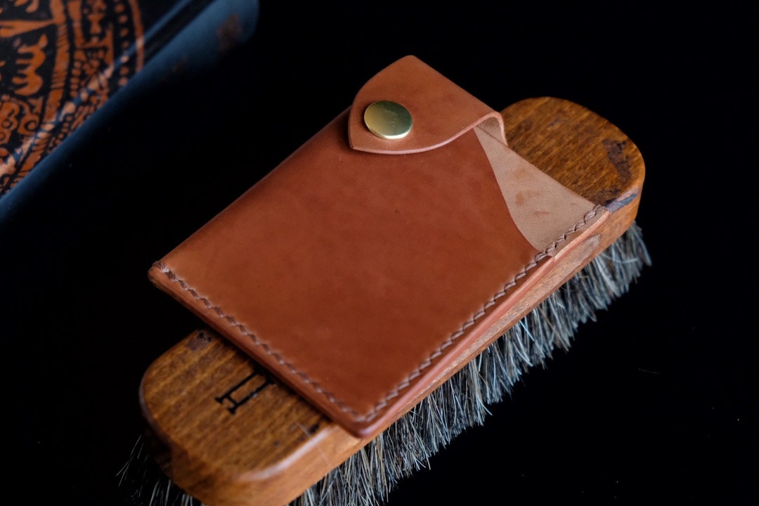 Forted Leather Horween Shell Cordovan EDC Snap Card Holder. - Etsy