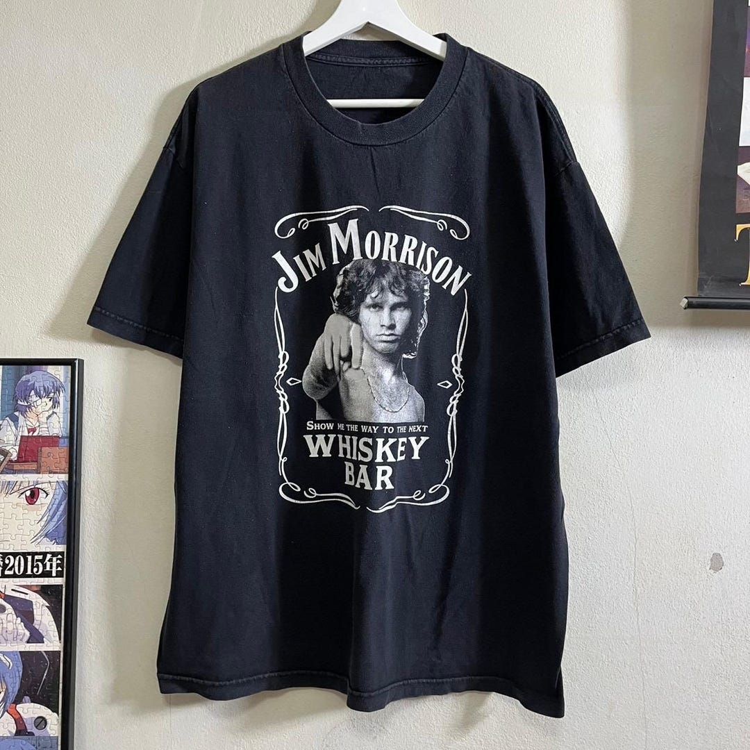 Vintage Jim Morrison T-shirt Size XL - Etsy