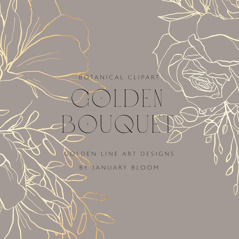 Gold Foil Clip Art - Etsy