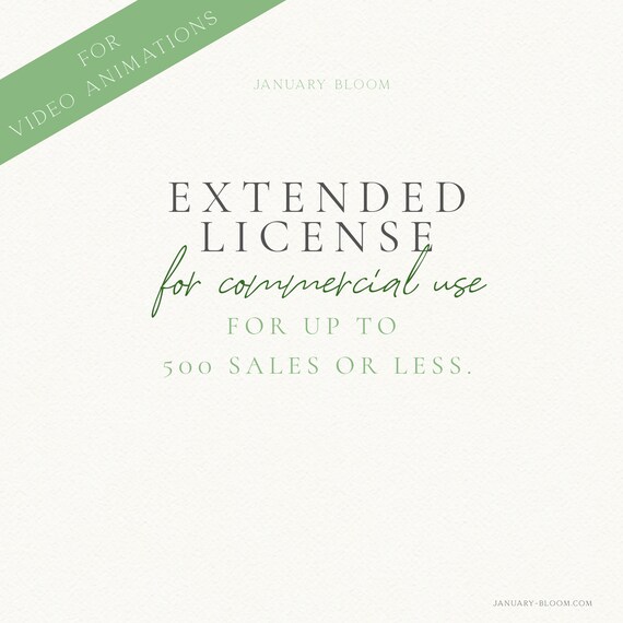 ANIMATION commercial License for One animation - Etsy